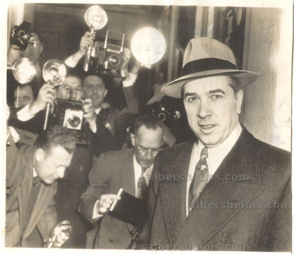Mob Mafia Boss Joe Adonis Testifies at 1951 Kefauver Investigation Ori ...