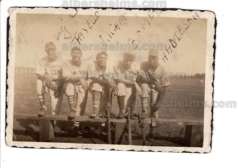 1940s Negro League Baseball New York Cubans Original Snapshot TYPE I P ...
