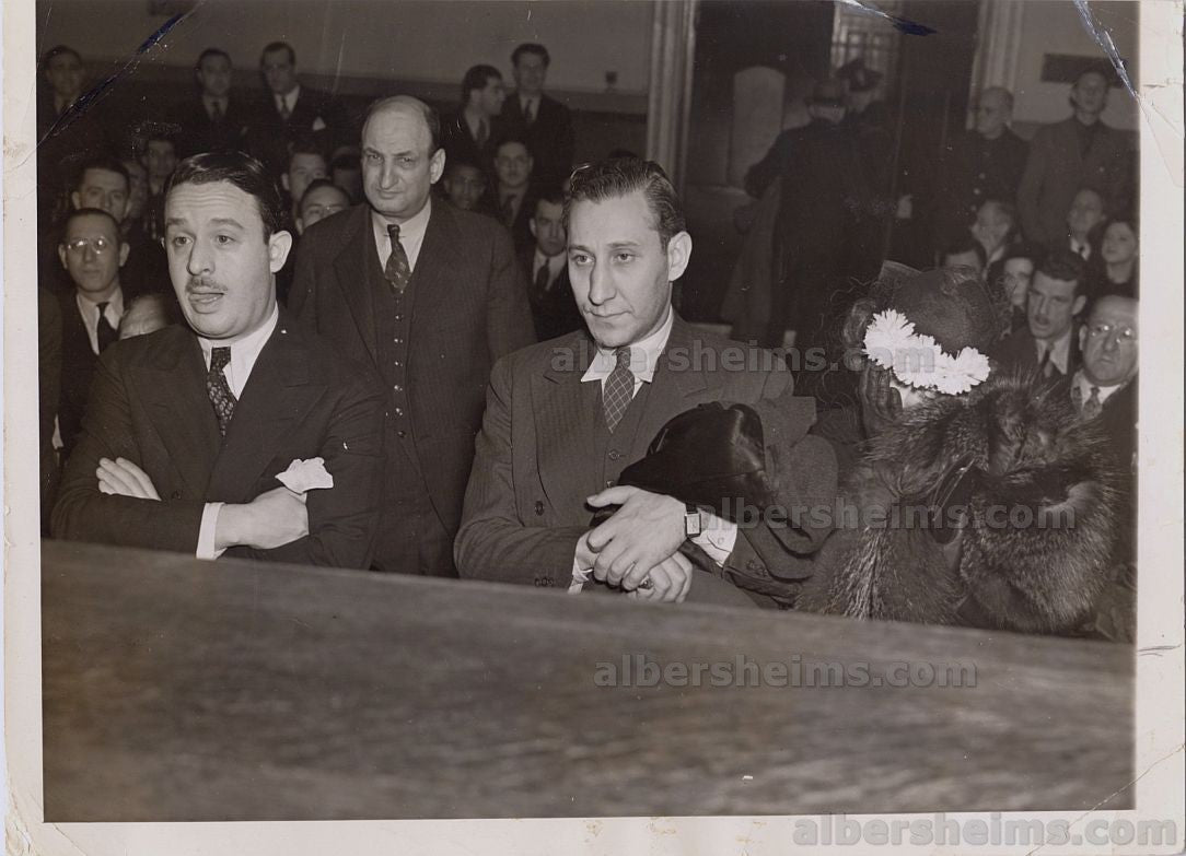 1938 Gangsters Dixie Davis & George Weinberg of Dutch Schultz Gang at ...