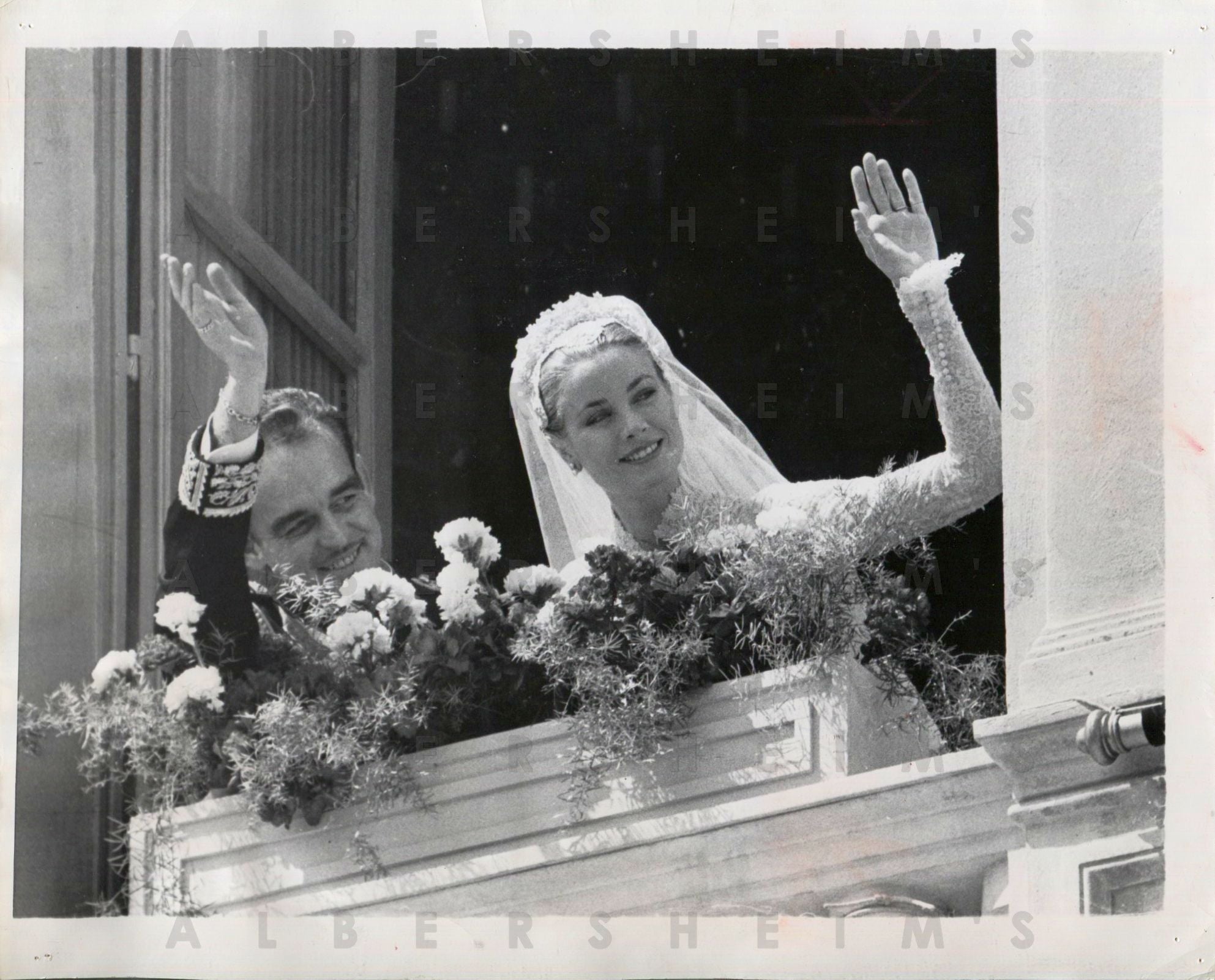 1956 Grace Kelly original photo - "Becomes Real Life Princess" Wedding ...